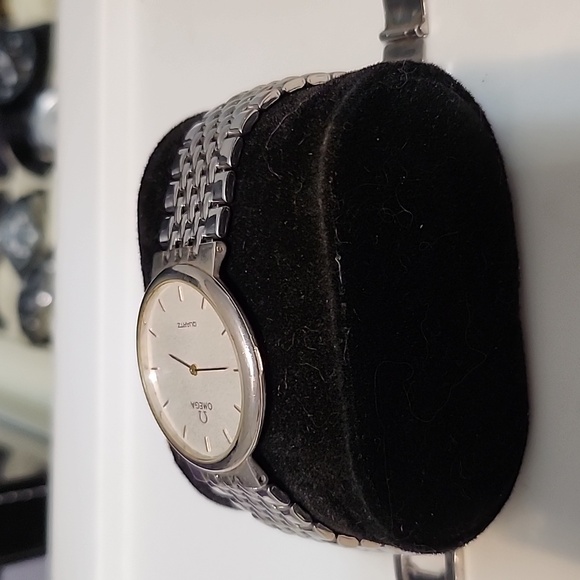 Omega | Accessories | Omega Silver Watch Vintage Full Sized Bracelet ...